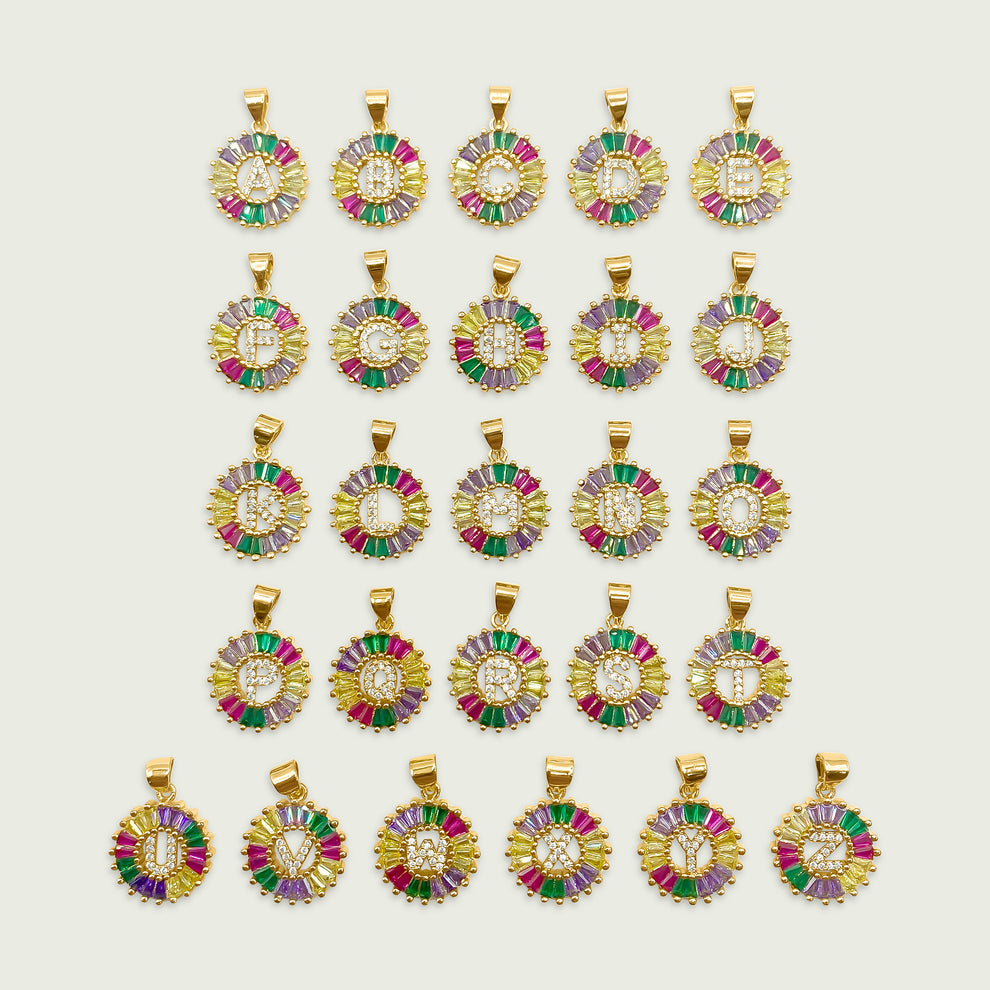 Colorful Initial Charm – Mallory Jean Collection